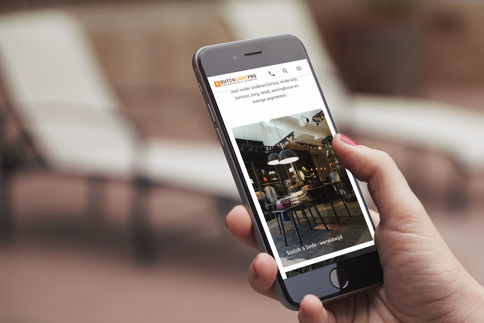 Dutch Light Pro lichtarchitecten website - Pluut Interaction B.V.